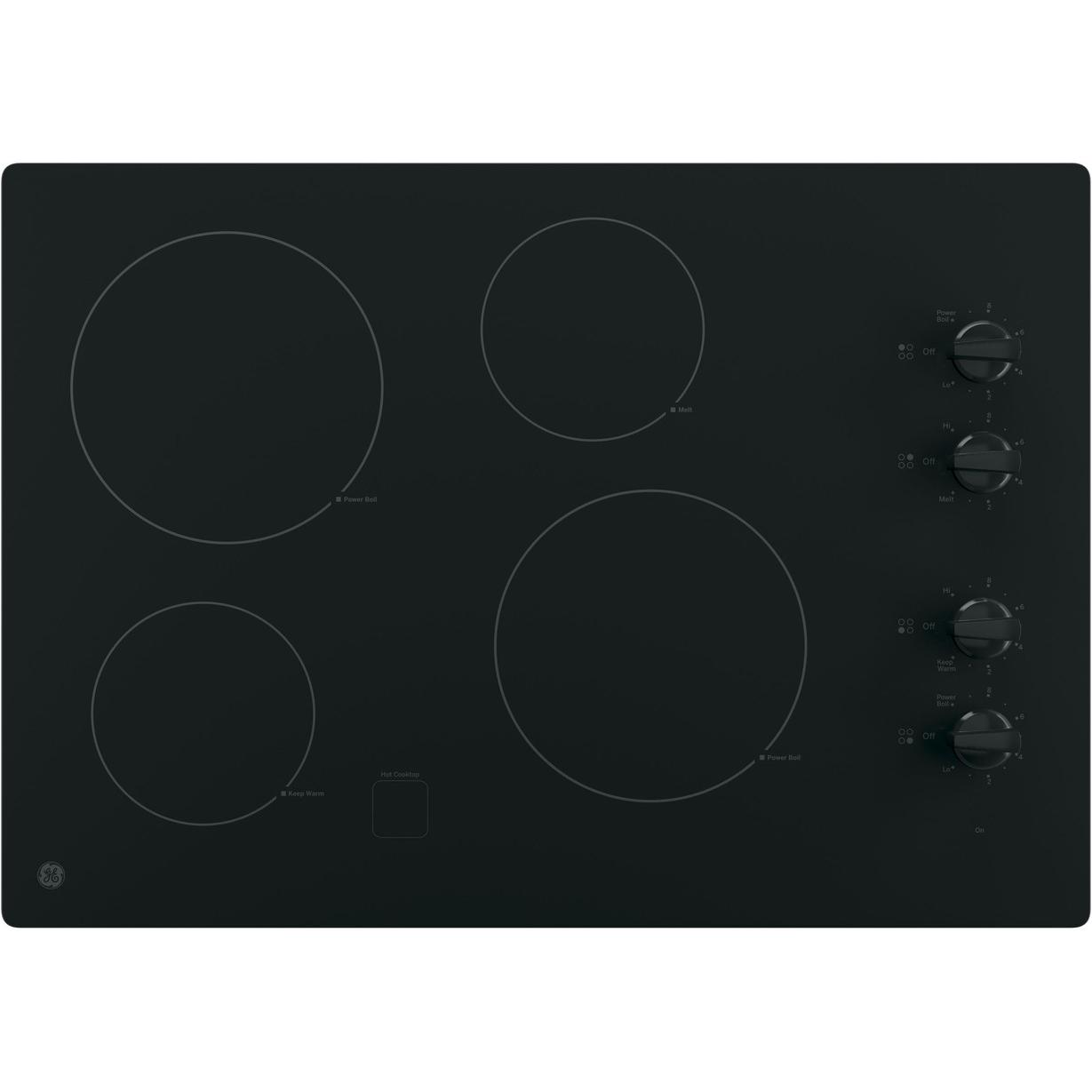 GE 30-inch Built-in Electric Cooktop JP3030DWBB